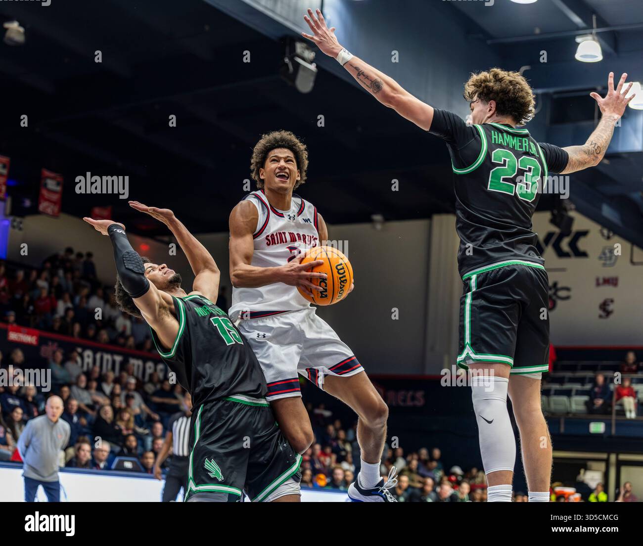 November 14 2025 Moraga CA, U.S.A. St. Marys guard Tony Duckett (2 ...