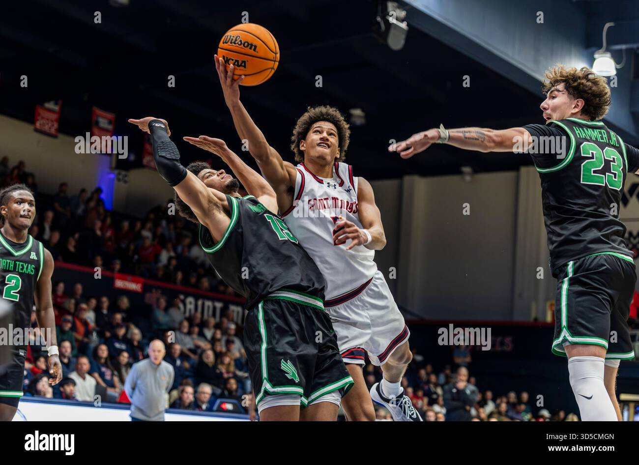 November 14 2025 Moraga CA, U.S.A. St. Marys guard Tony Duckett (2 ...