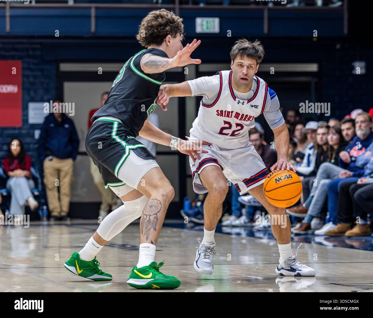 November 14 2025 Moraga CA, U.S.A. St. Marys guard Cade Bennett (22 ...