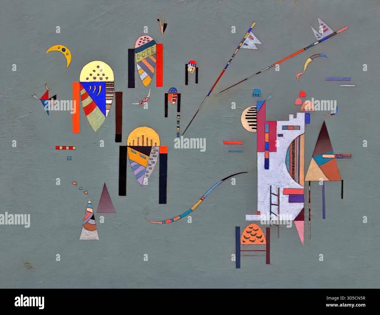 Vertical Accents, 1942 by Wassily Kandinsky Stock Vector Image & Art ...