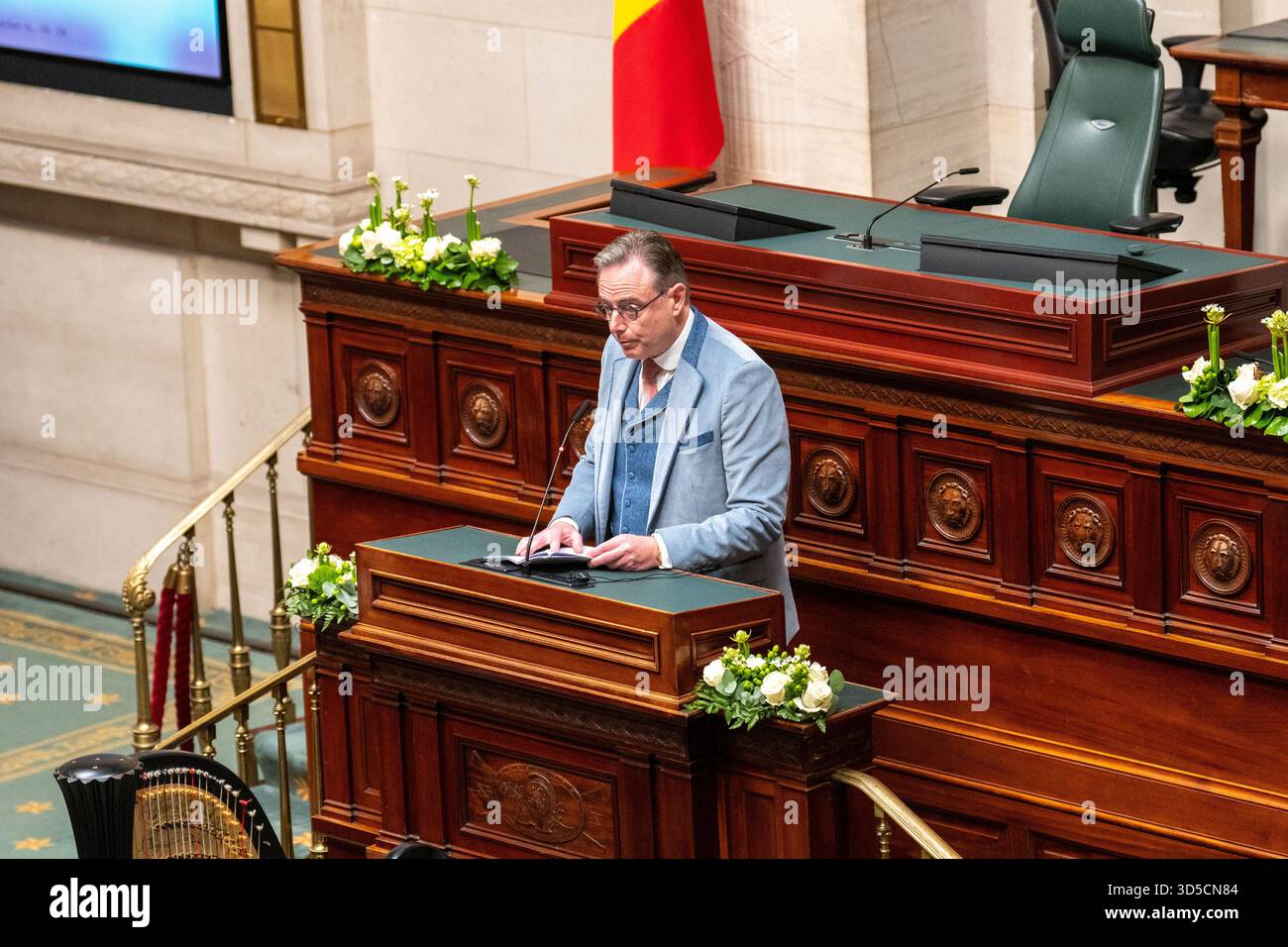 Prime Minister Bart De Wever pictured during the celebration of the ...