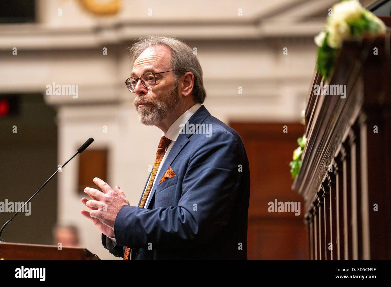 Chamber Chairman N-VA Peter De Roover pictured during the celebration ...