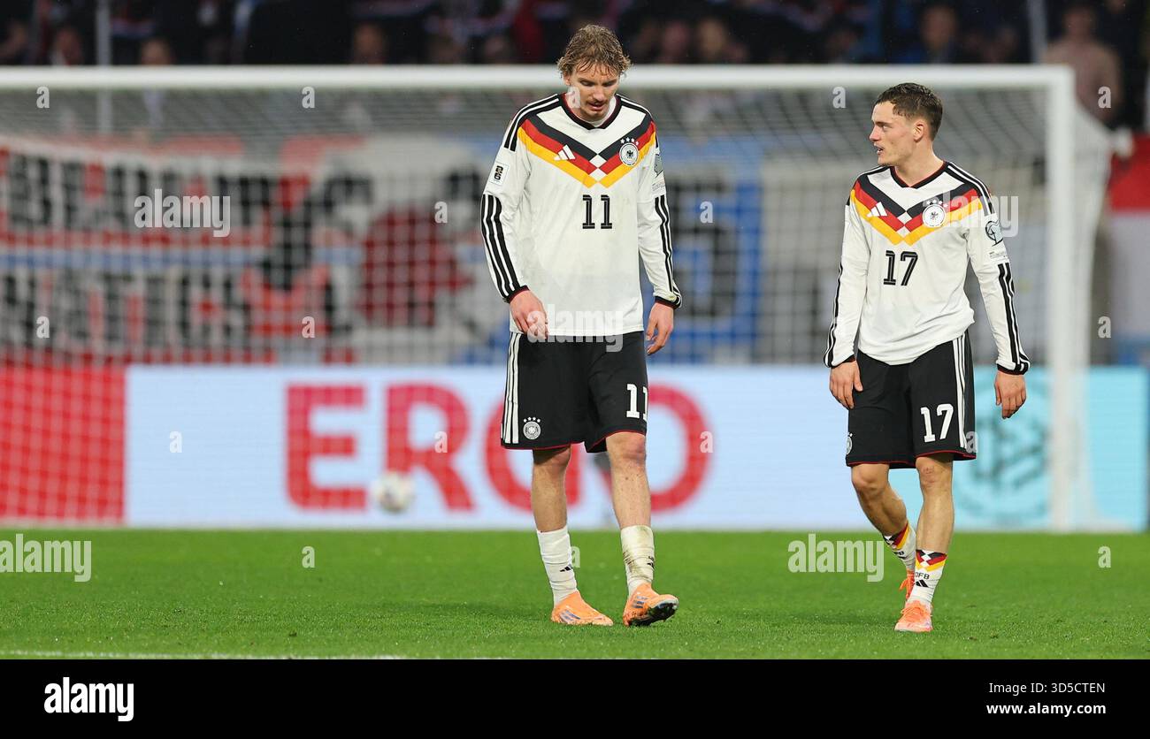 from left: Nick Woltemade, Florian Wirtz (Germany) Luxembourg, November ...