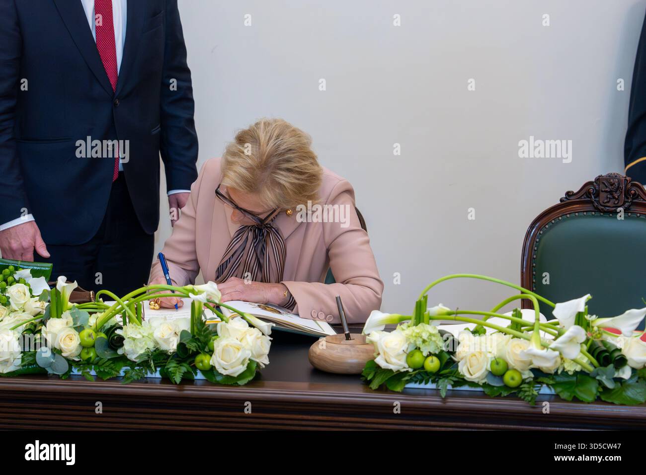 Princess Astrid of Belgium pictured during the celebration of the King ...