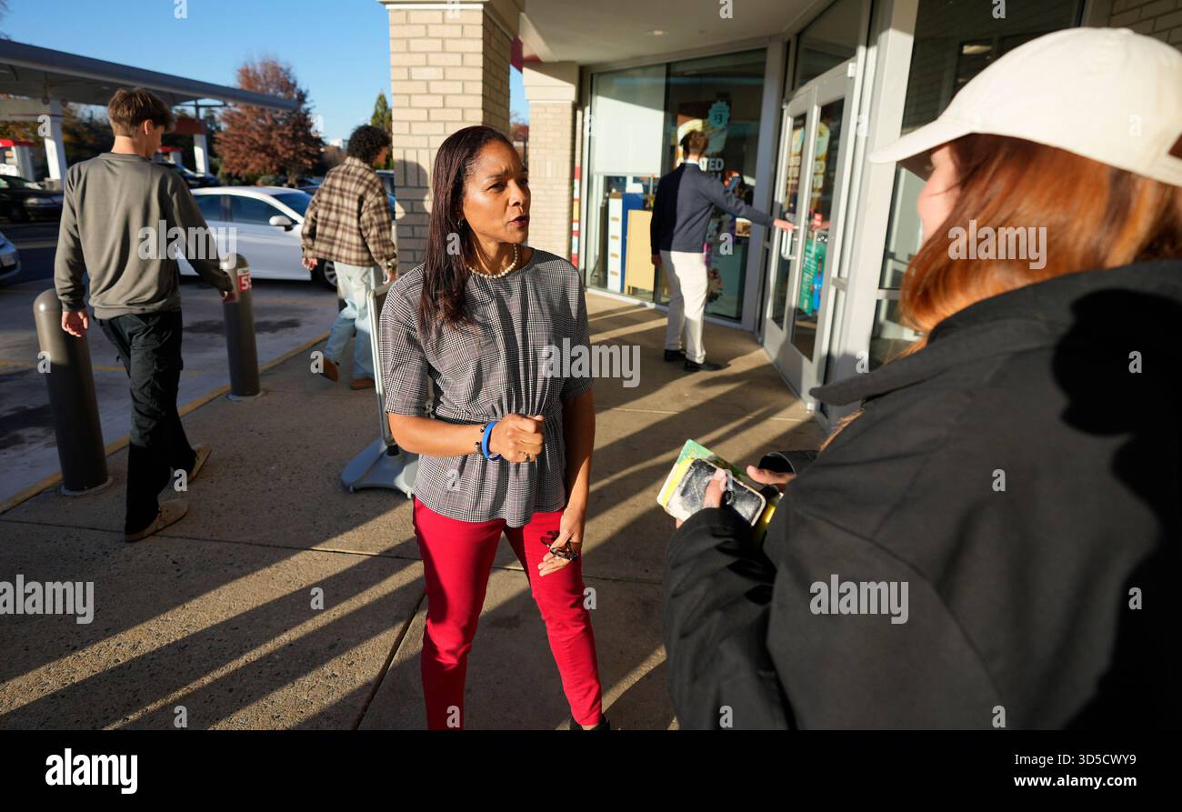 Virginia House of Delegates, Del.-elect, Nicole Cole, center, speaks ...