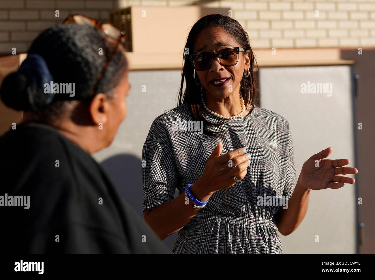 Virginia House of Delegates, Del.-elect, Nicole Cole, right, speaks ...