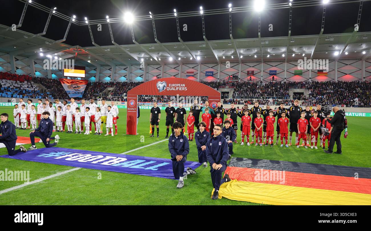 Lineup of the teams Luxembourg, November 14, 2025, Soccer, FIFA World ...