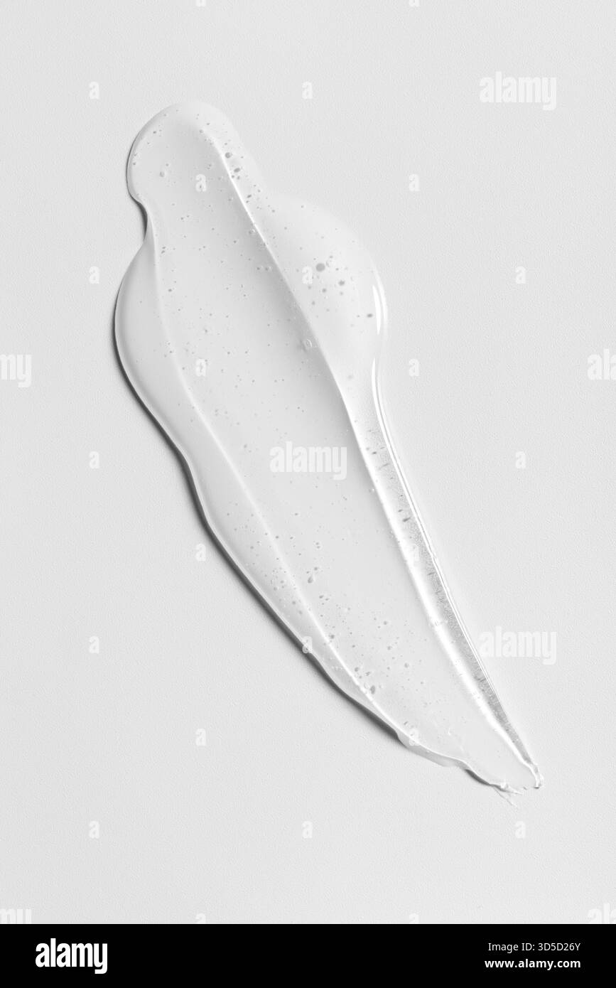 Smear cosmetic gel stroke Black and White Stock Photos & Images - Alamy