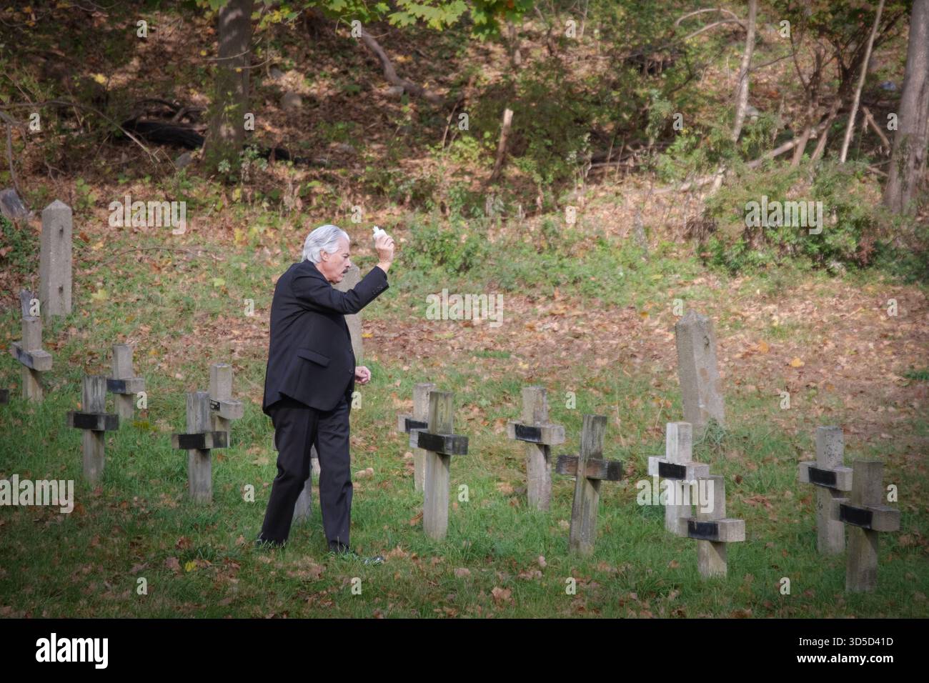 At an interfaith service at the Taconic Correctional Facility cemetery ...