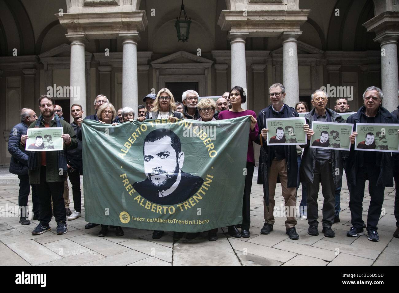 Milan, Palazzo Marino, Press conference 'Freedom for Alberto now' for ...