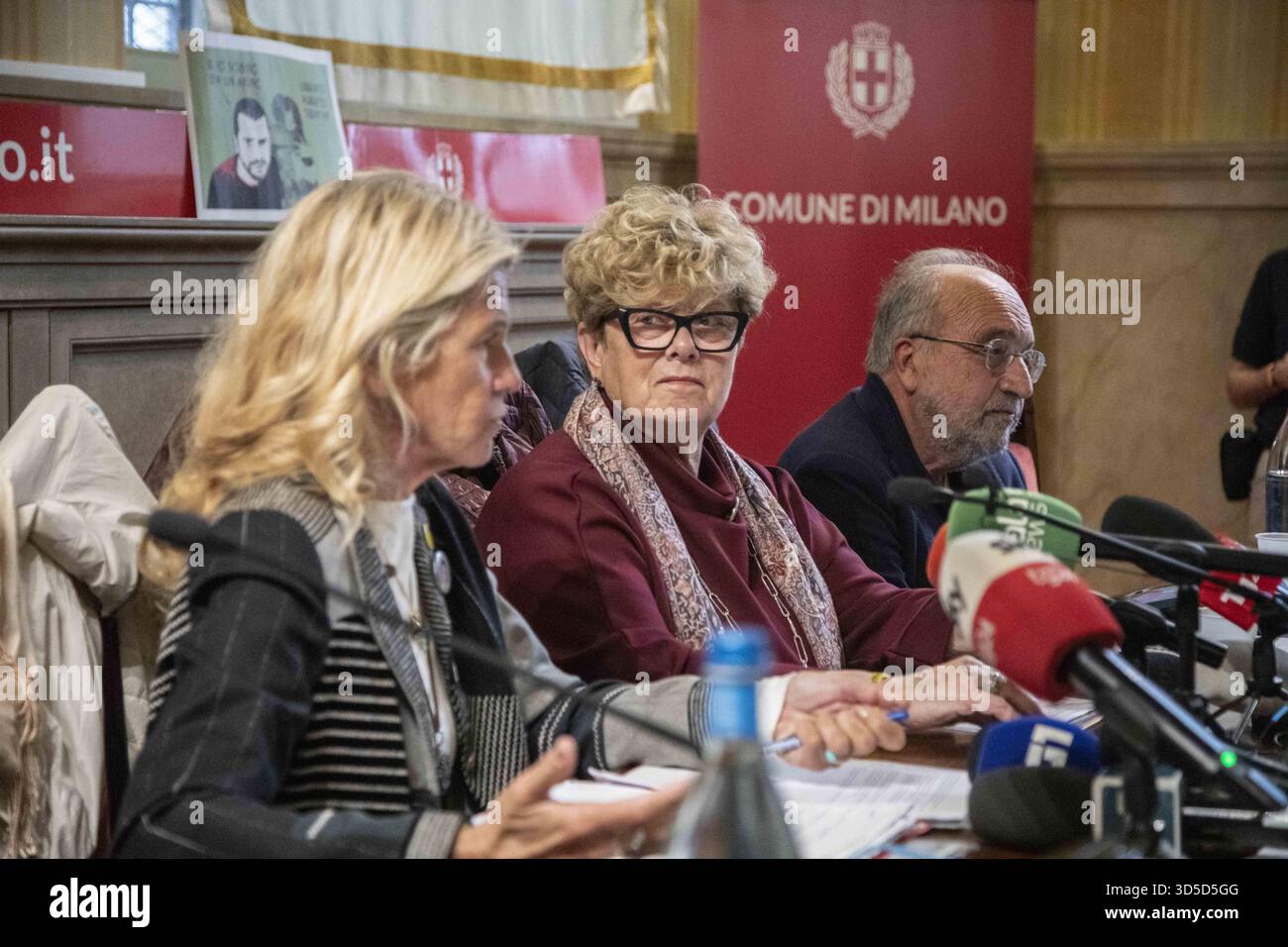 Milan, Palazzo Marino, Press conference 'Freedom for Alberto now' for ...
