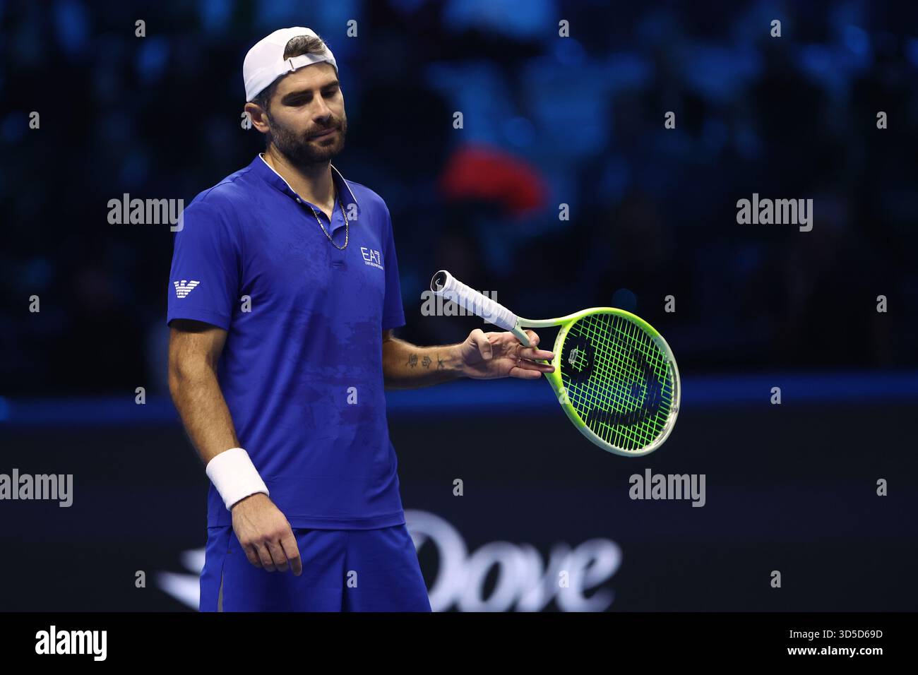 Simone Bolelli of Italy looks on during the semi-final doubles match between Simone Bolelli of ...
