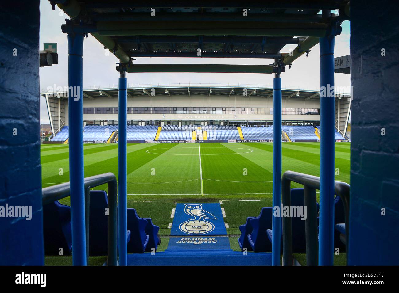 General View inside the Stadium during the Oldham Athletic v Crewe ...