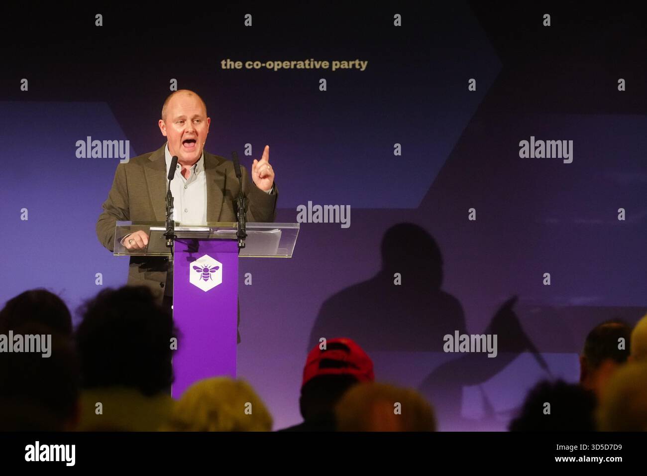 TUC General Secretary Paul Nowak speaks during the Co-operative Party ...