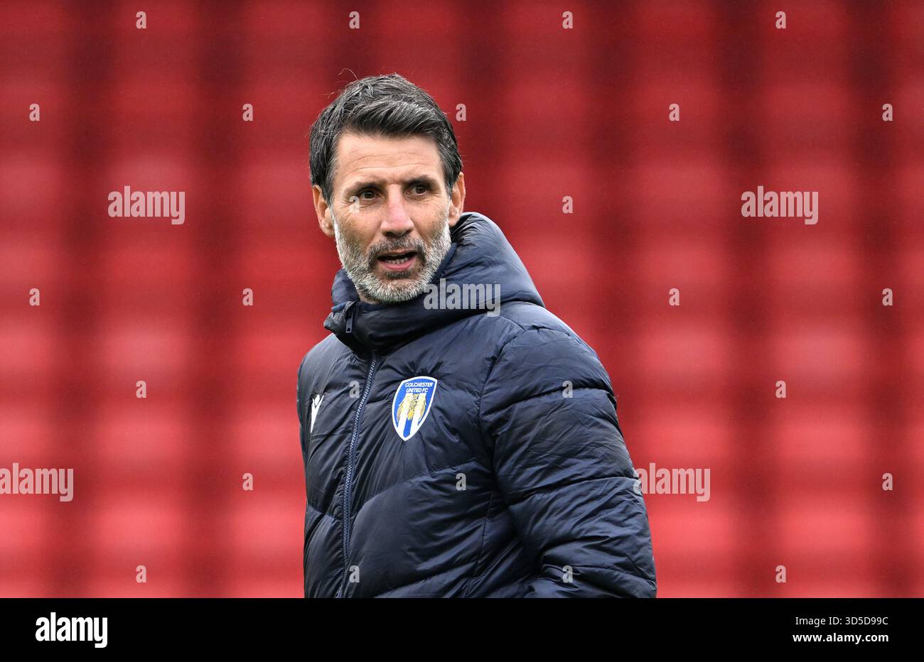 Colchester United manager Danny Cowley ahead of the Sky Bet League Two ...