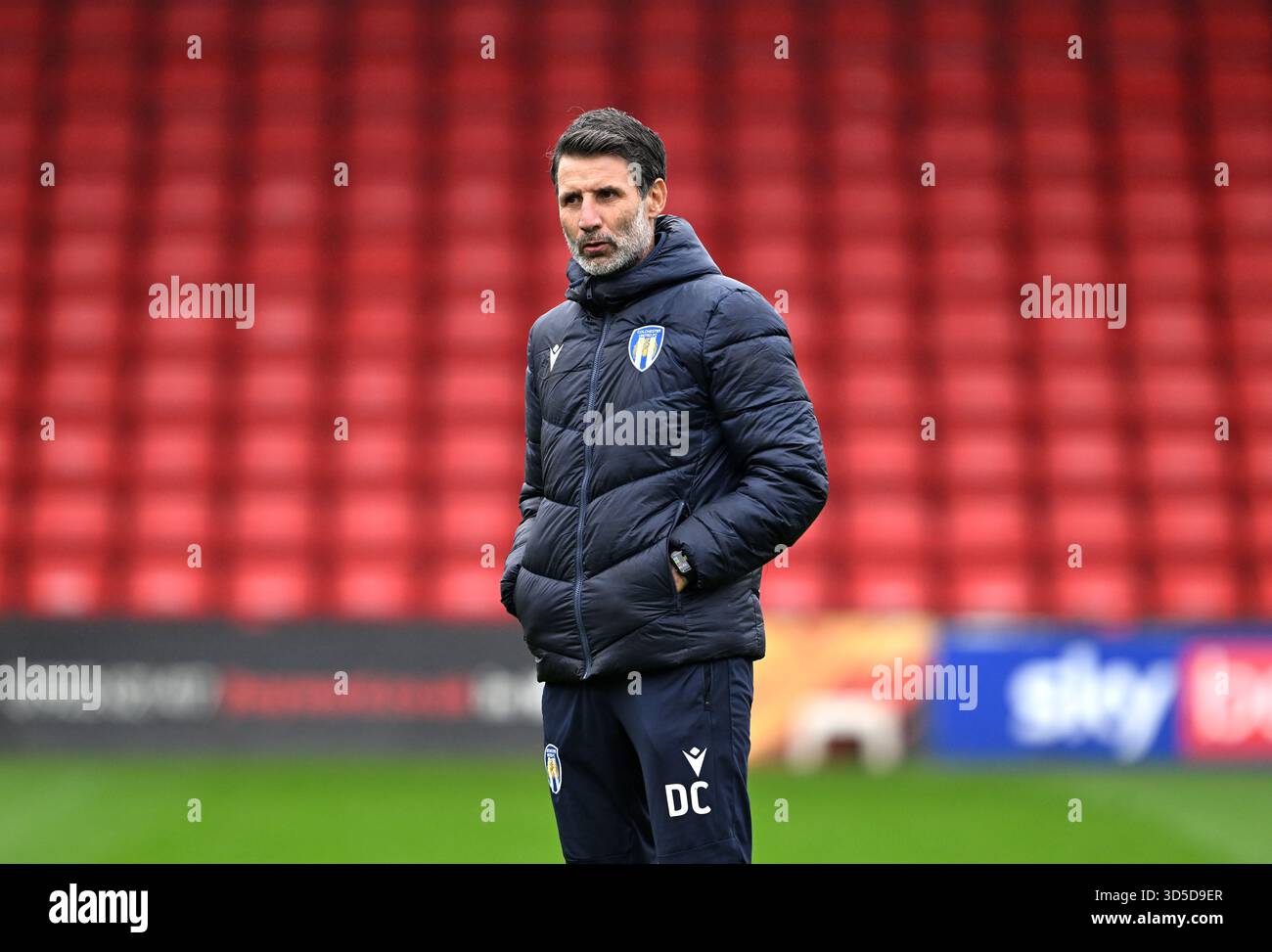 Colchester United manager Danny Cowley ahead of the Sky Bet League Two ...