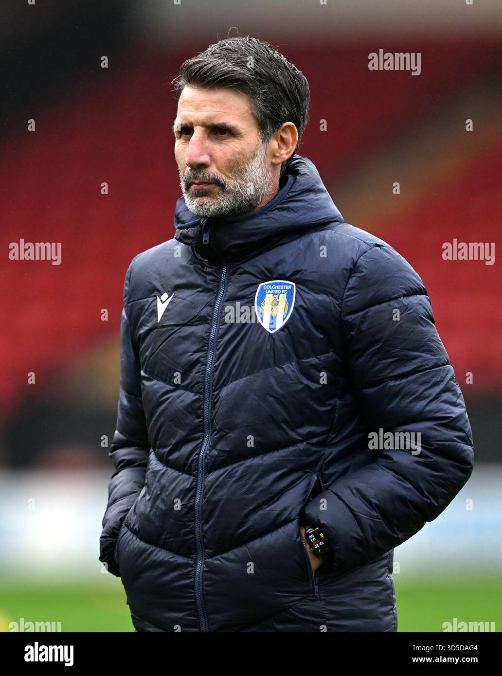Colchester United manager Danny Cowley ahead of the Sky Bet League Two ...