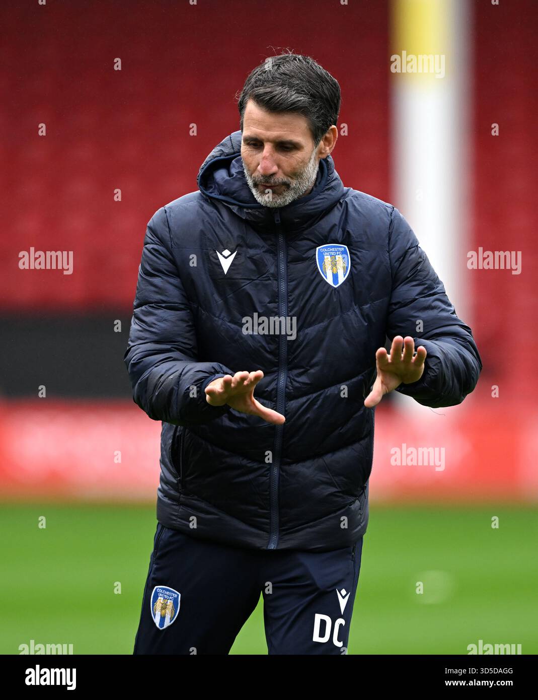 Colchester United manager Danny Cowley ahead of the Sky Bet League Two ...