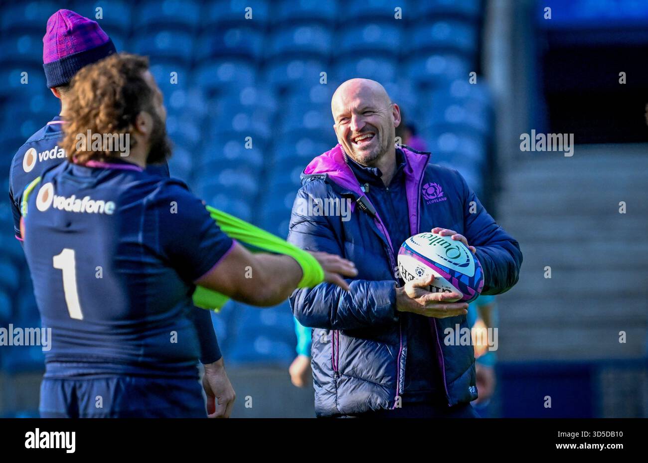 Gregor Townsend, Scotland Team, Murrayfield, 15th November 2025 Stock ...