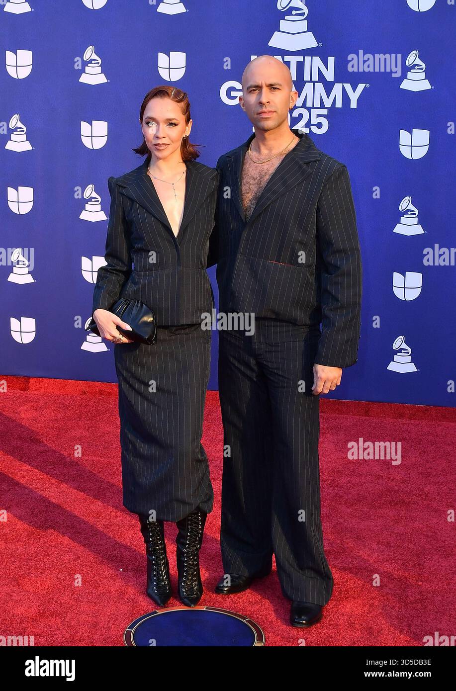 Armando López and Ivanna Zych attend The 26th Annual Latin GRAMMY ...