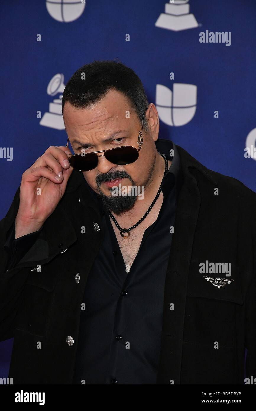 Pepe Aguilar attends The 26th Annual Latin GRAMMY Awards at MGM Grand ...
