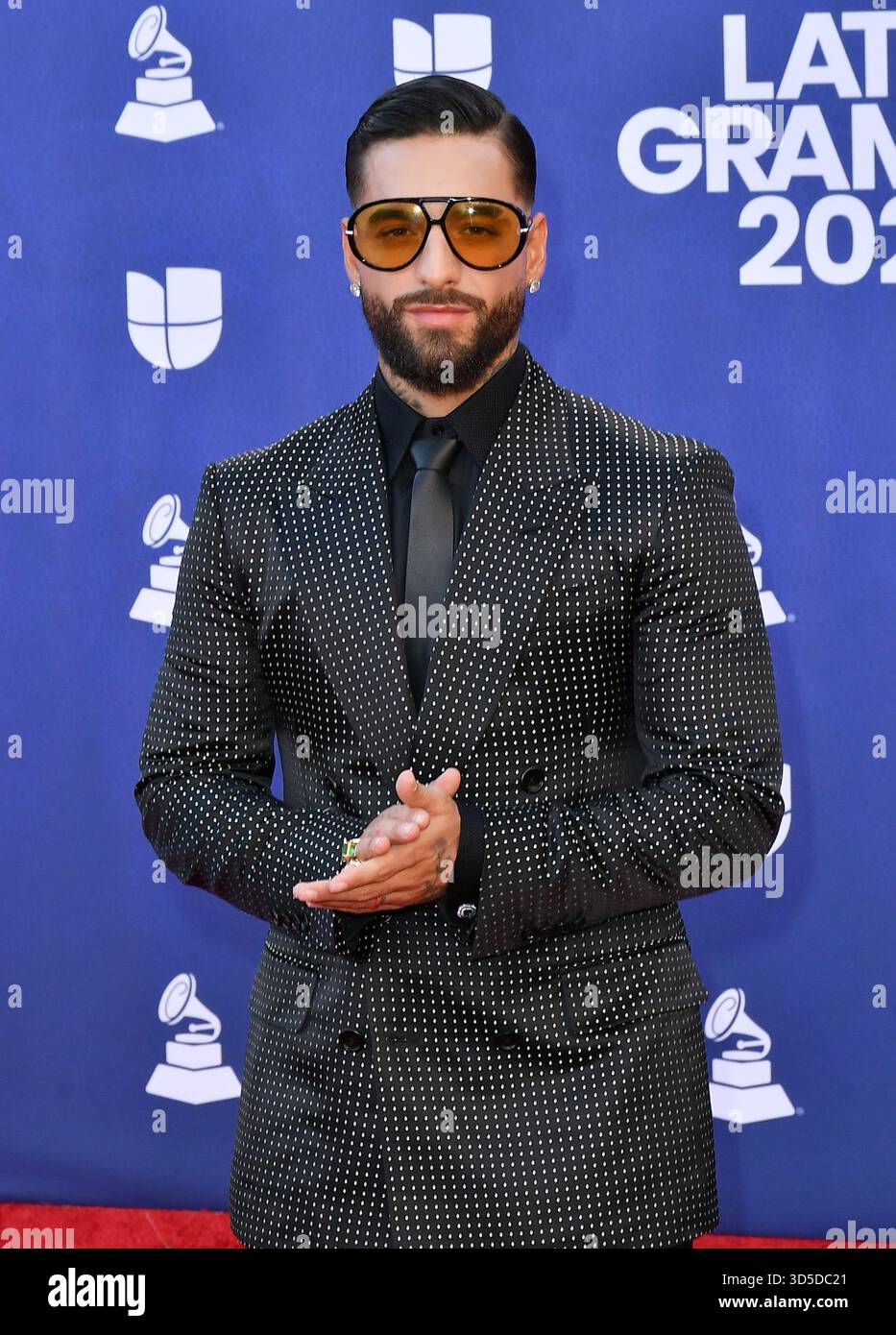 Maluma attends The 26th Annual Latin GRAMMY Awards at MGM Grand Garden ...