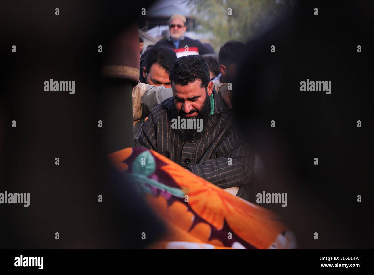 November 15, 2025, Srinagar, Kashmir, India: A family member is seen ...