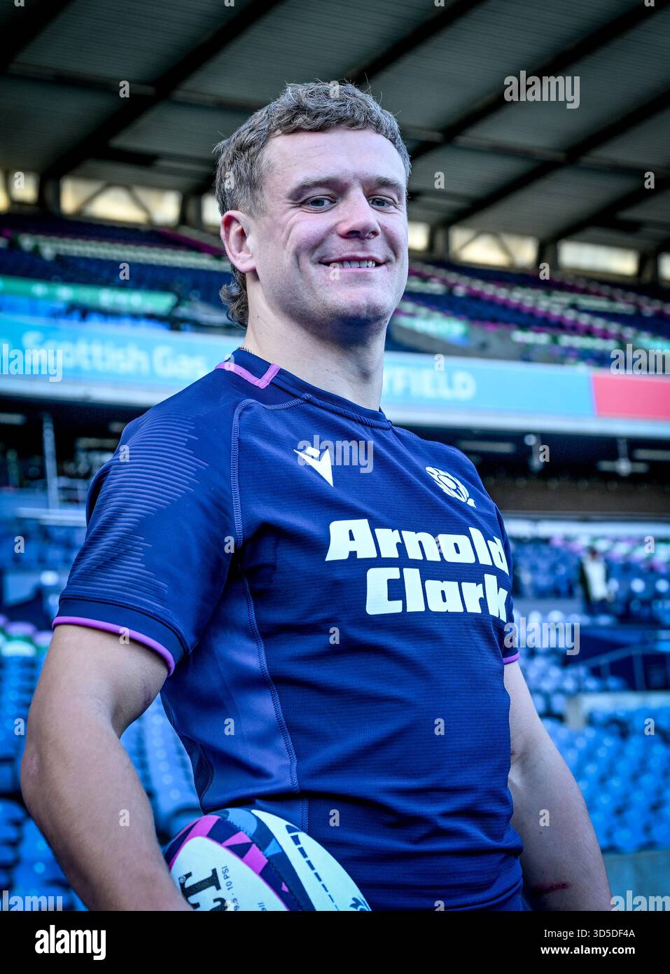 Darcy Graham. Darcy gains his 50th Scotland cap this weekend Stock ...