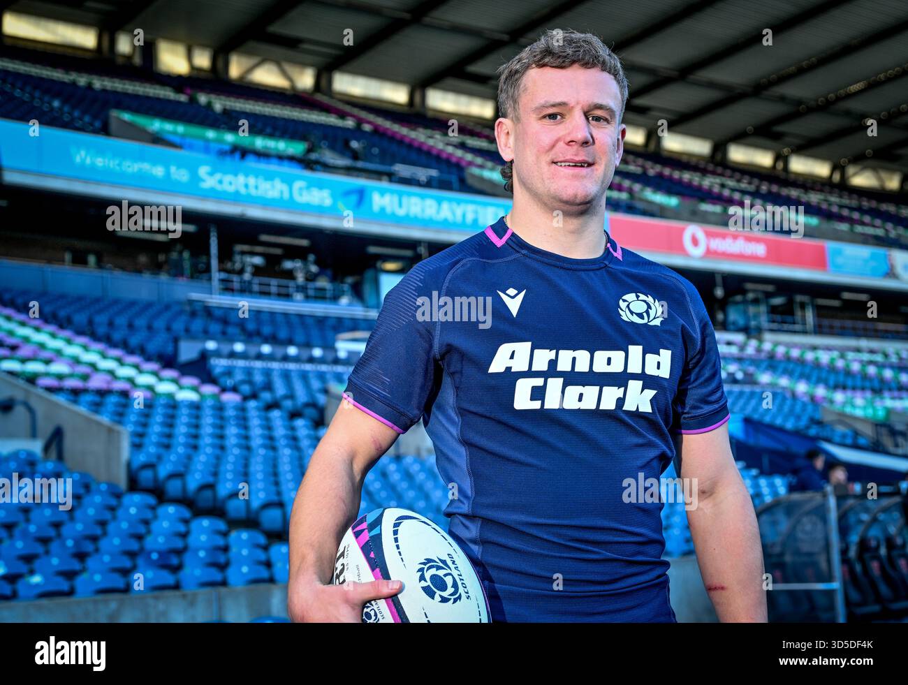 Darcy Graham. Darcy gains his 50th Scotland cap this weekend Stock ...