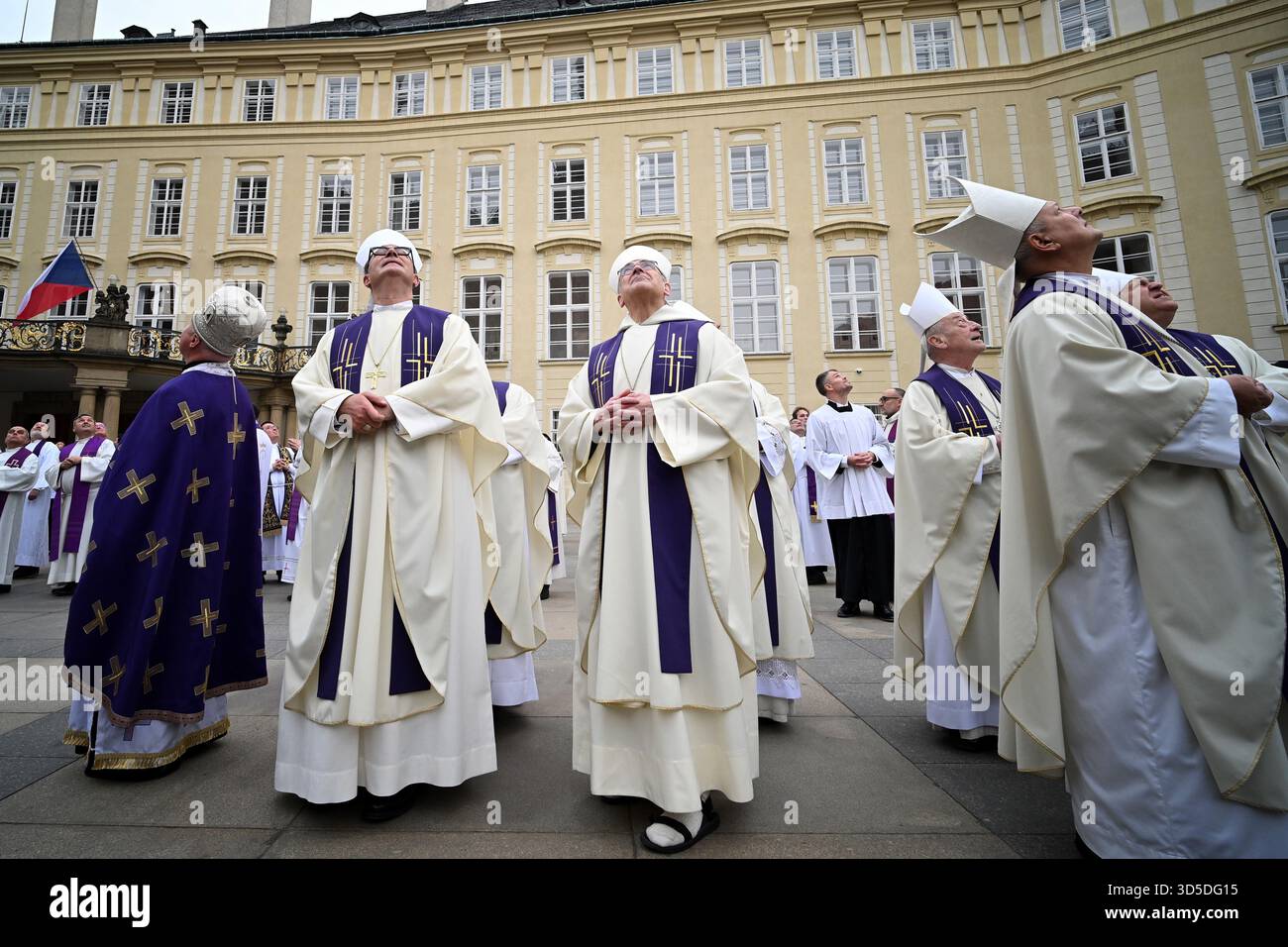 November 15, 2025, Prague, Czech Republic: Church dignitaries in a ...