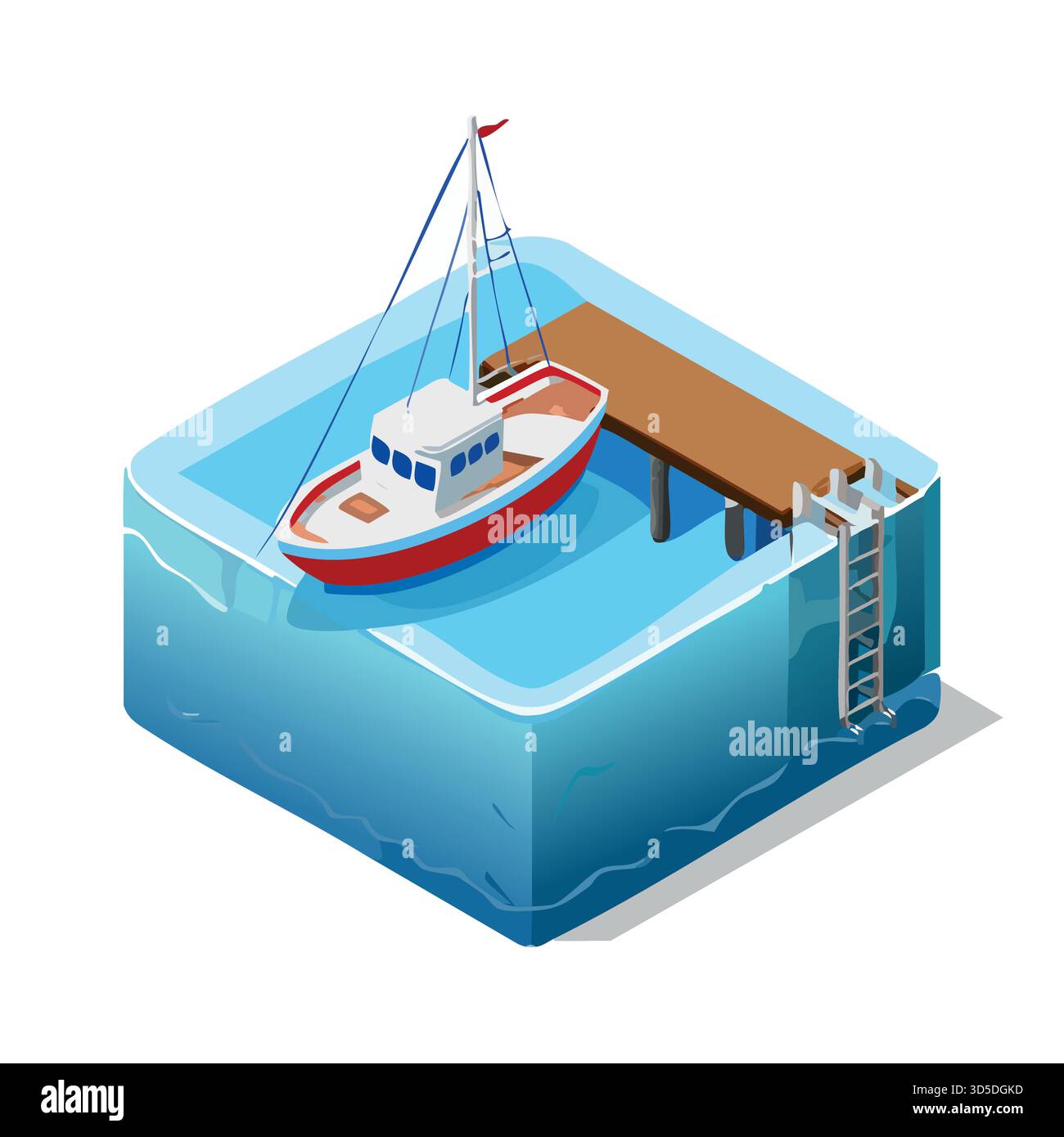 View boat dock Cut Out Stock Images & Pictures - Alamy