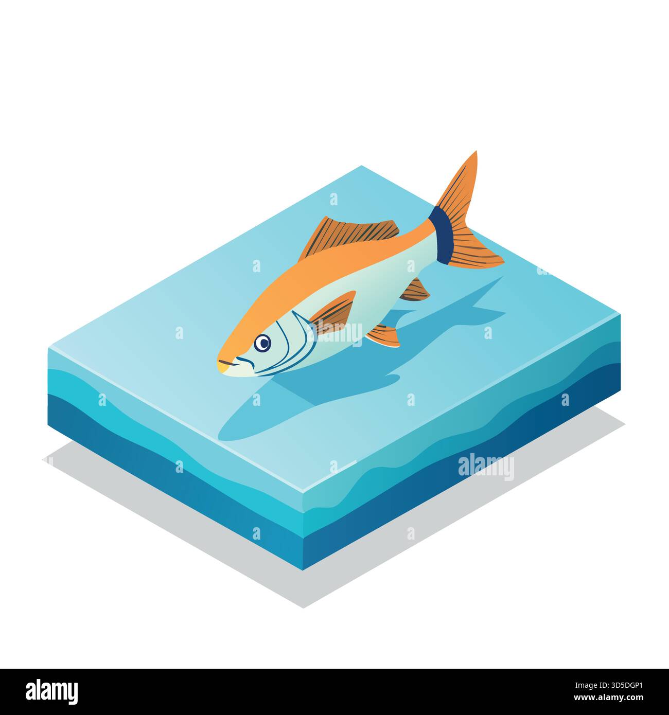 Icy fish Stock Vector Images - Alamy