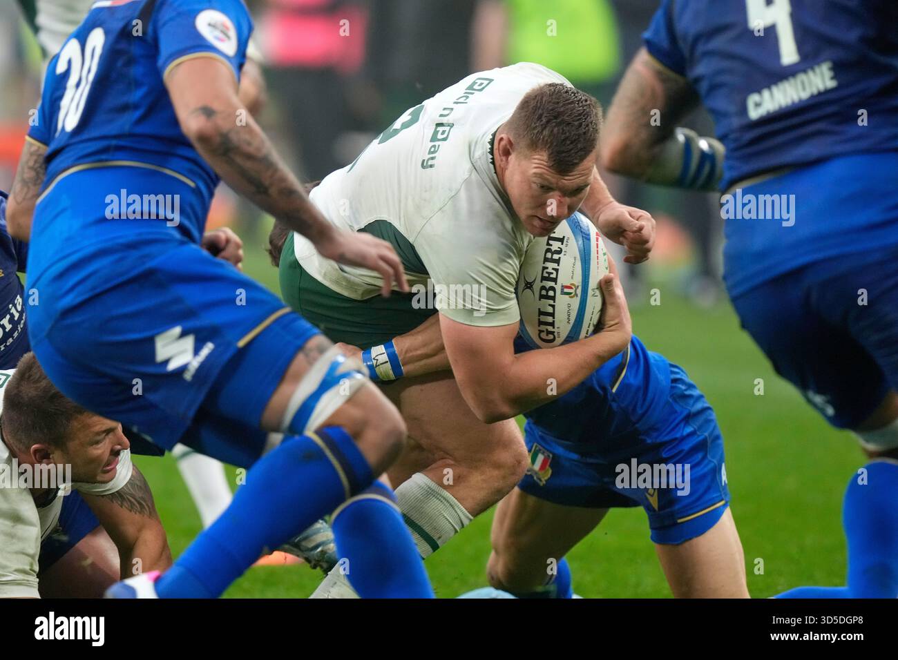 South Africa's Johan Grobbelaar in action during the rugby union ...