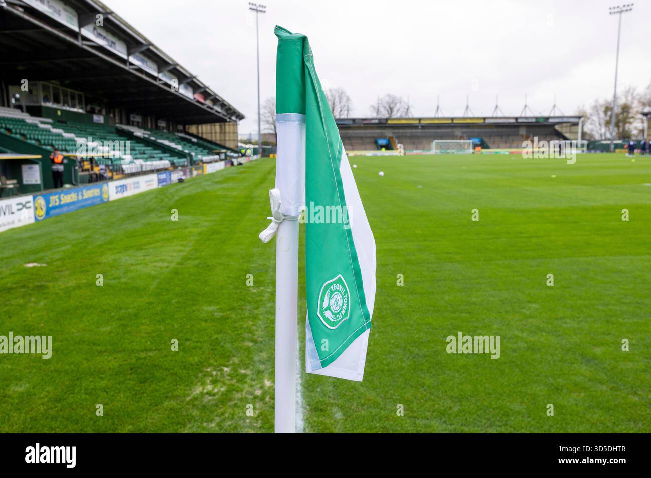 General View inside Huish Park Corner flag Enterprise National League ...