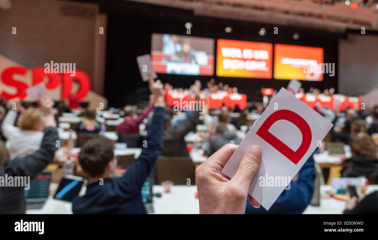 15 November 2025, Baden-Württemberg, Ulm: At the Baden-Württemberg SPD ...