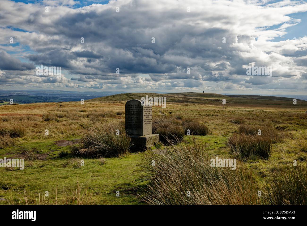An inscribed stone monument marking the site of the historic "Pilgrims ...