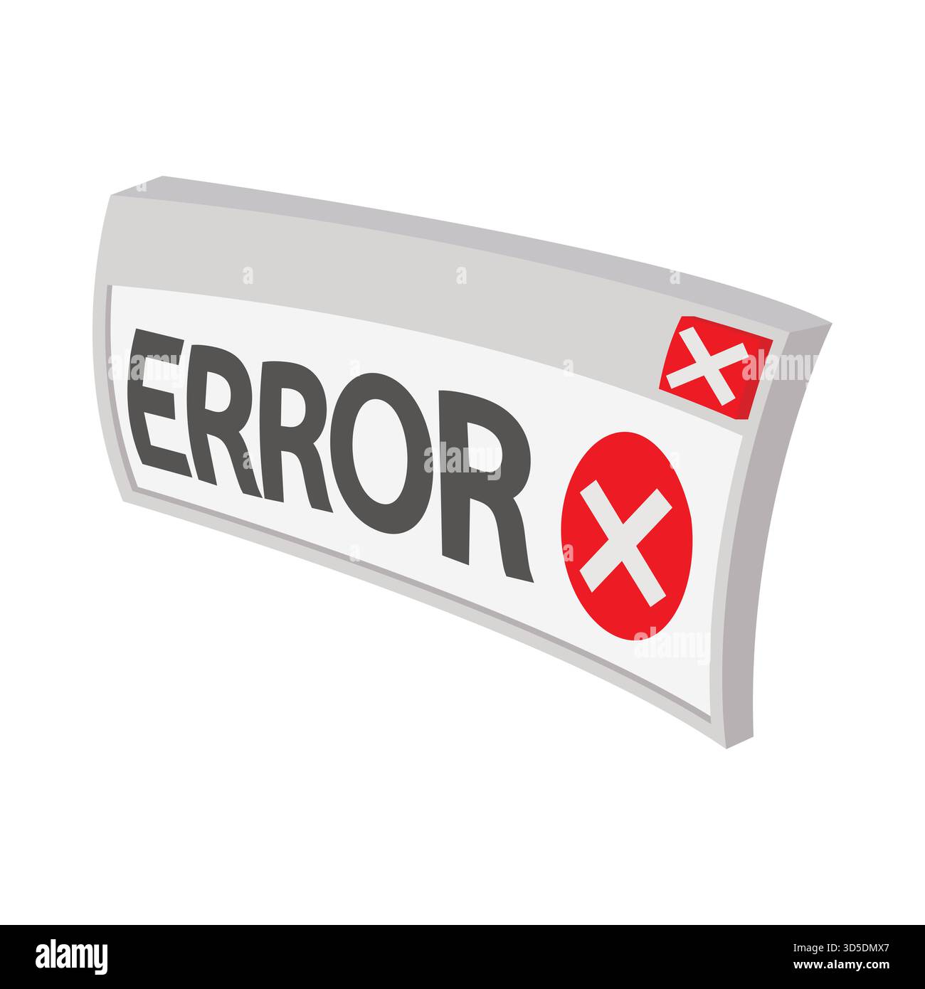 Error icon in cartoon Cut Out Stock Images & Pictures - Alamy