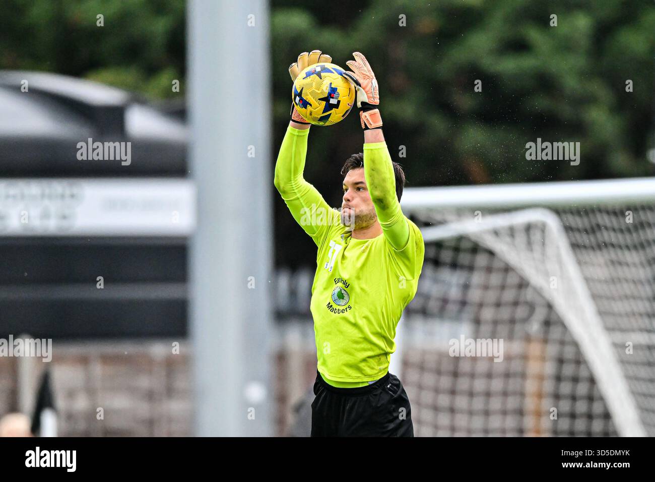 Goalkeeper Ben Winterbottom (12 Barrow) warms up prior to the Sky Bet ...