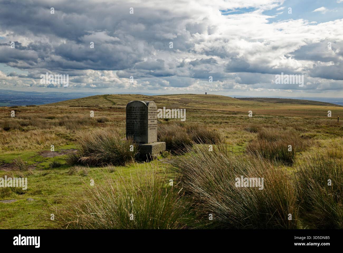 An inscribed stone monument marking the site of the historic "Pilgrims ...