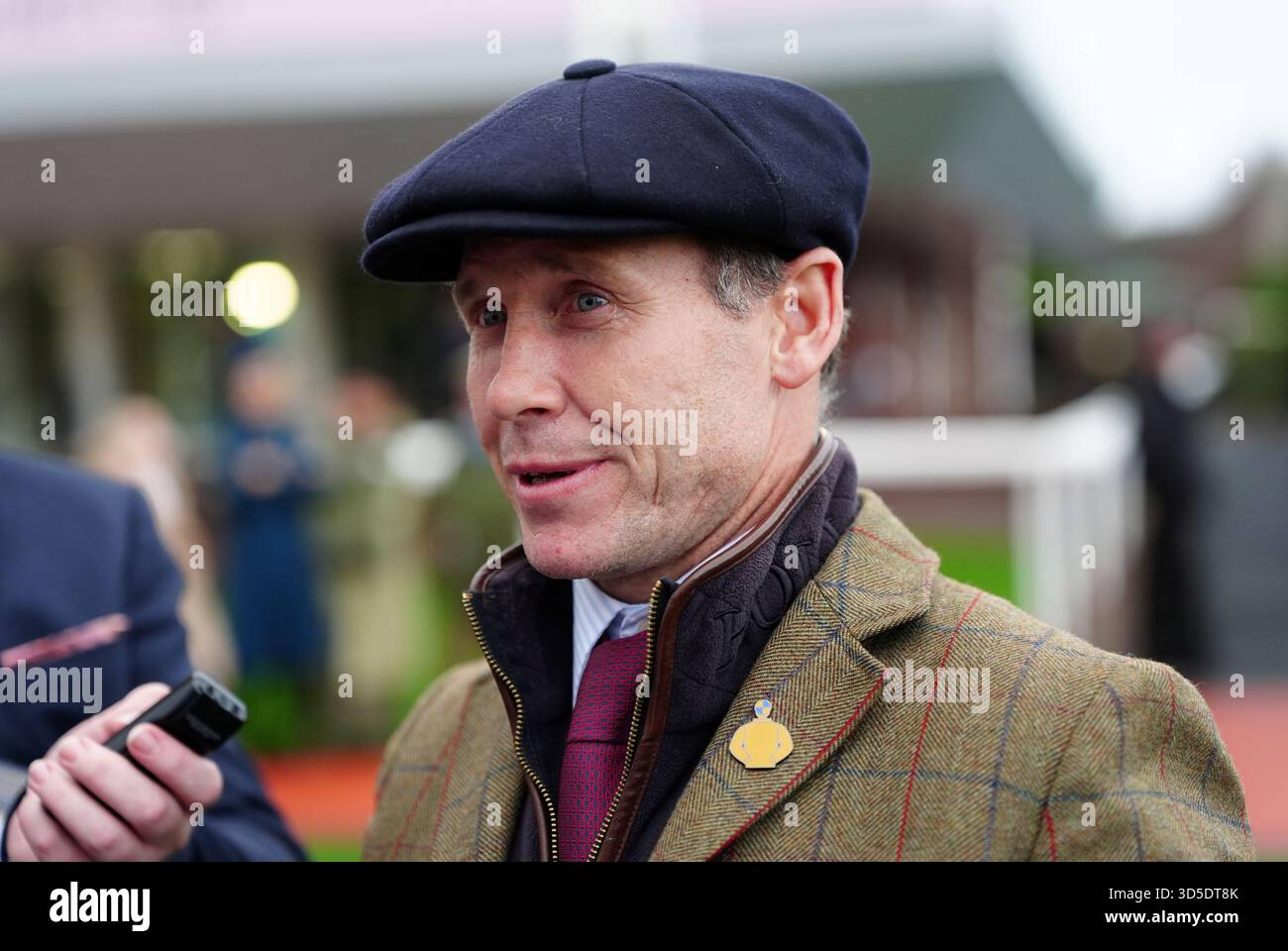 Former Jockey Richard Johnson during Super Saturday at Cheltenham ...