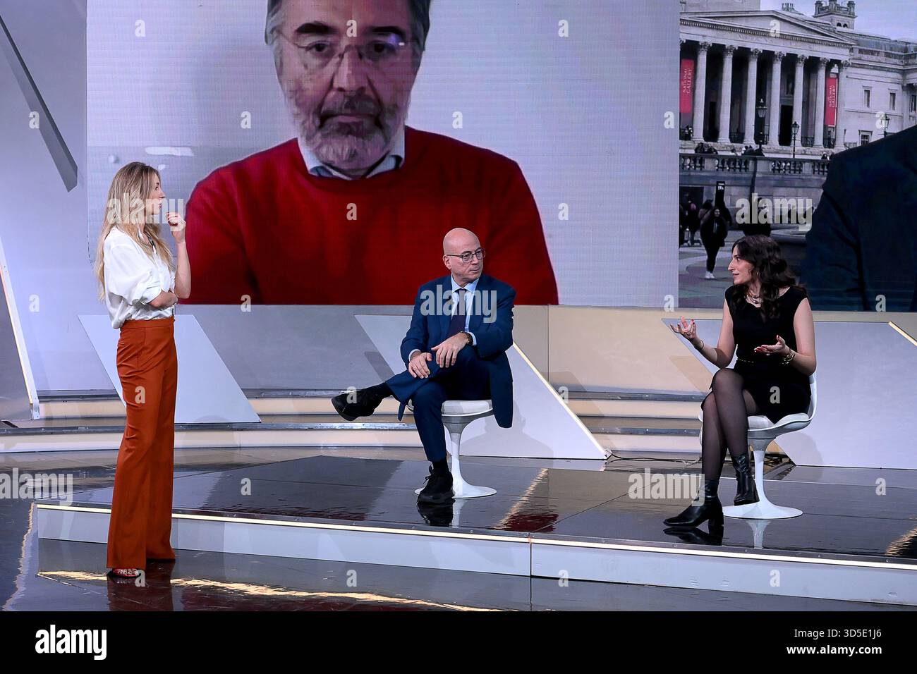 Milan, TV Show "TV Talk," Rai 3 - Mia Ceran, Ginevra Leganza, Aldo ...