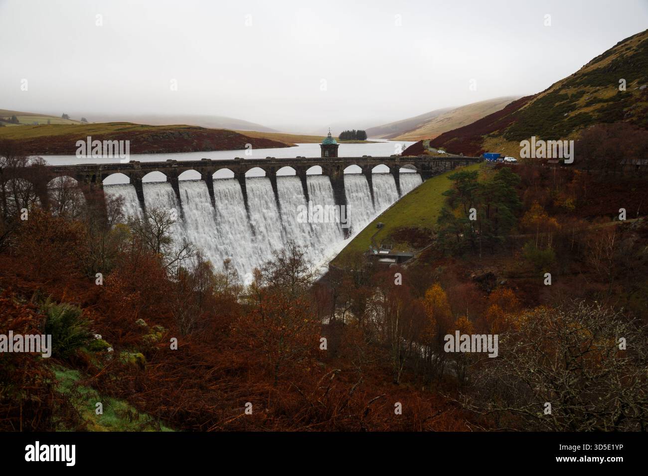 Elan Valley, Powys. 15 November 2025. UK weather: Craig Goch Dam ...