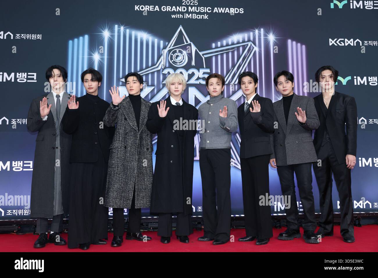 14 November 2025 - Incheon, South Korea : South Korean K-Pop boys band ...