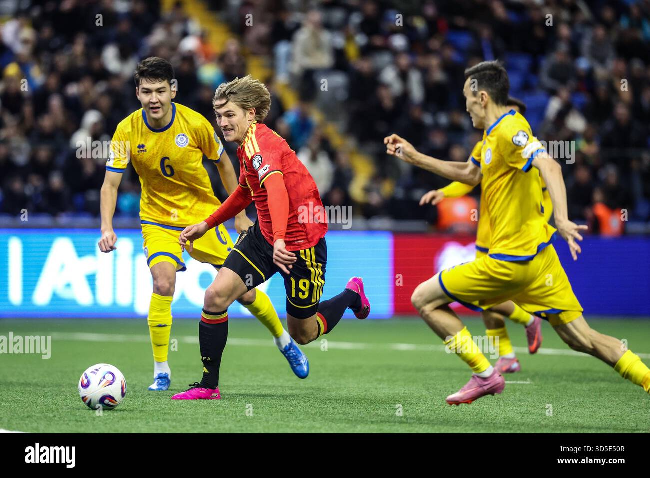 Kazakhstan Alibek Kasym, Belgium's Romeo Vermant and Kazakhstan Bagdat ...