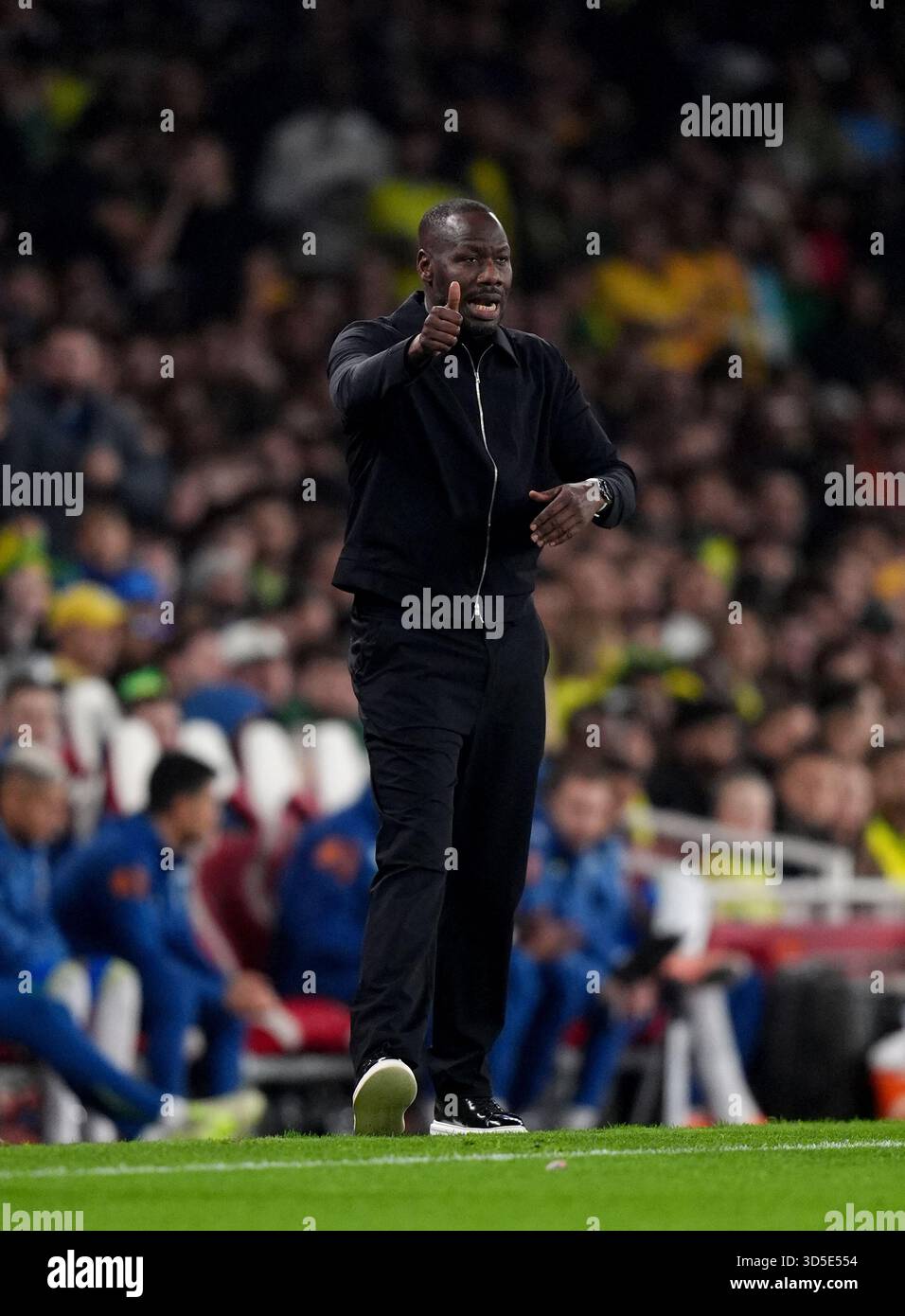 Senegal manager Pape Thiaw during an international match at the ...
