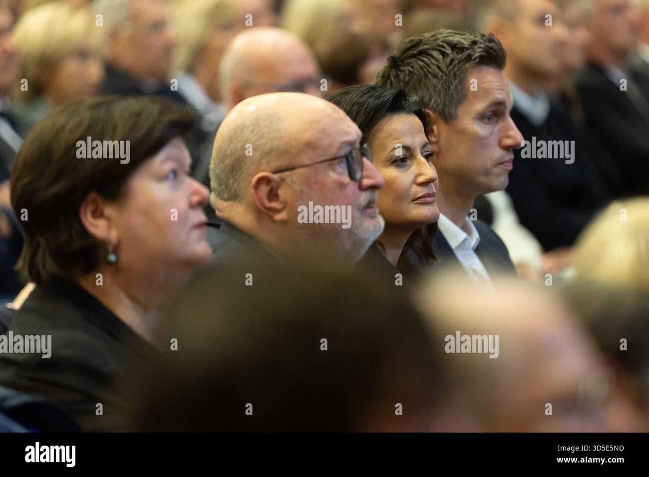 Open VLD's Stephanie D'Hose pictured during the funeral ceremony for ...