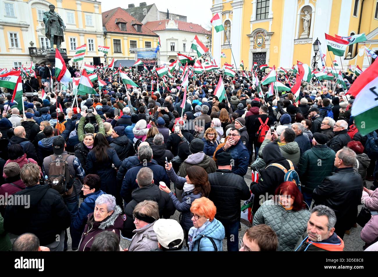 Participants during the Hungarian opposition Tisza Party's nationwide ...