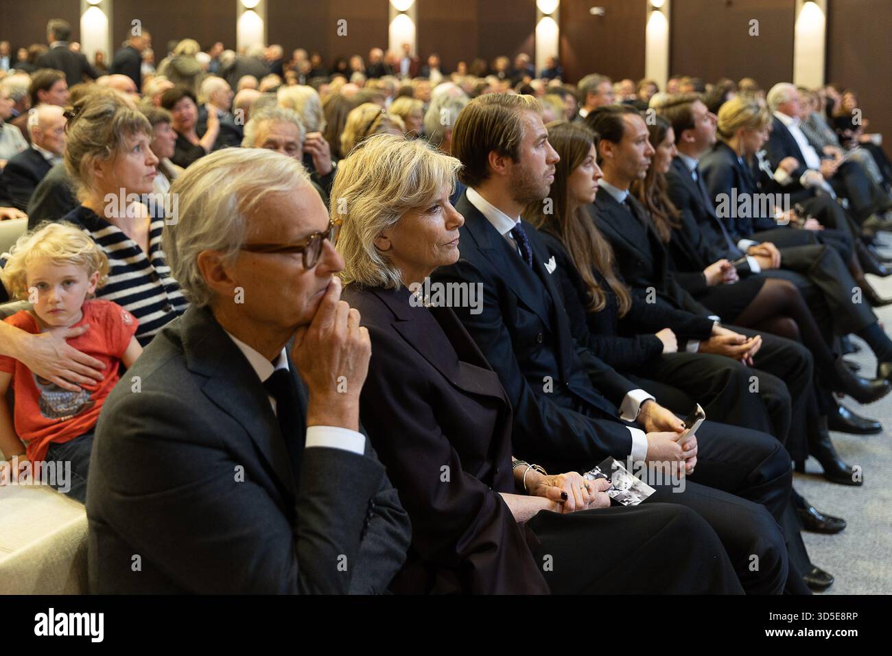 lawyer Hans Rieder and Lynn Wesenbeeck pictured during the funeral ...