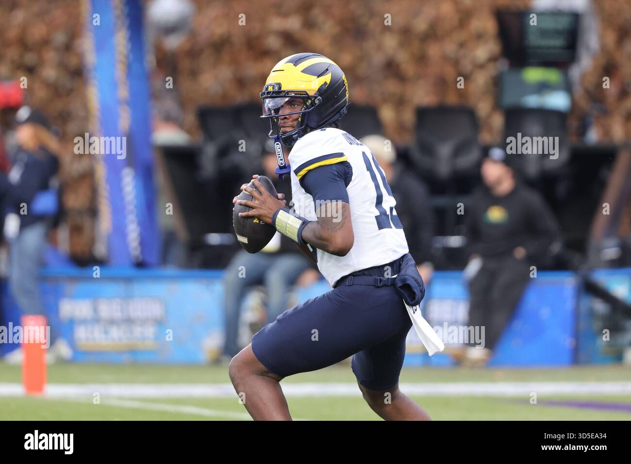 CHICAGO, ILLINOIS - NOVEMBER 15: Michigan Wolverines quarterback Bryce ...