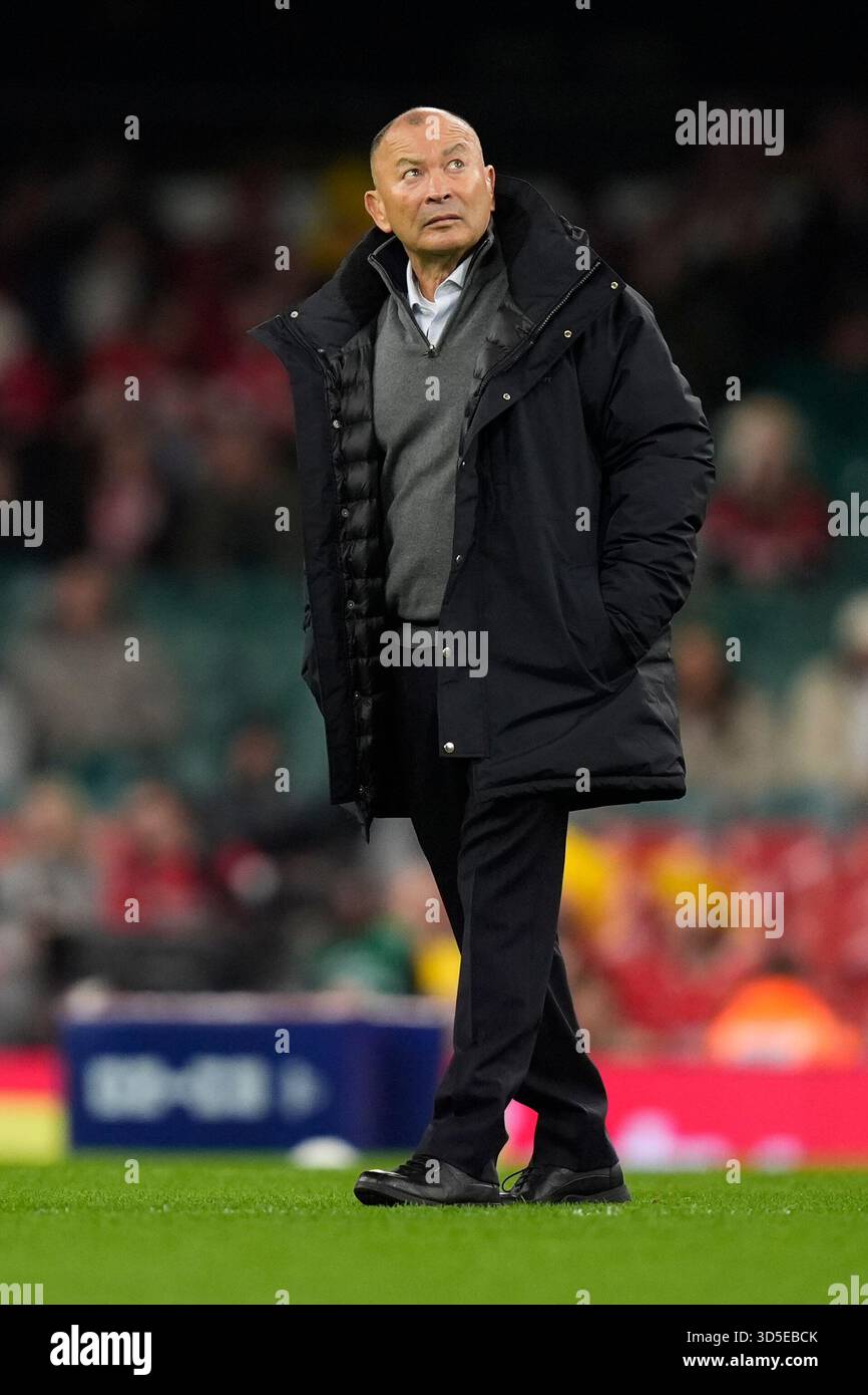 Japan coach Eddie Jones on the pitch before the Quilter Nations Series ...